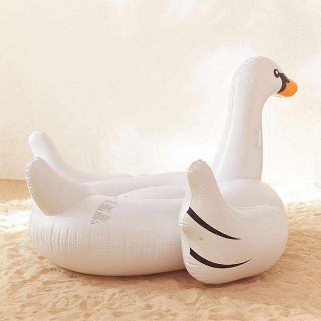 White Swan Pool Float inflatable toy/ Inflatable White Swan Decorative ...