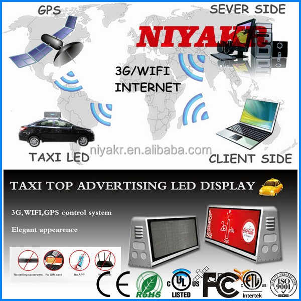 Taxi Led Topper Sign - Efficient Outdoor Advertising