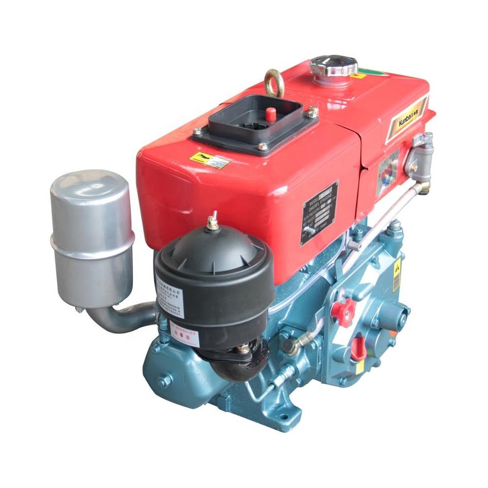 Single Cylinder R175A Water-Cooled Diesel Engine - 6HP Cold Start with ...