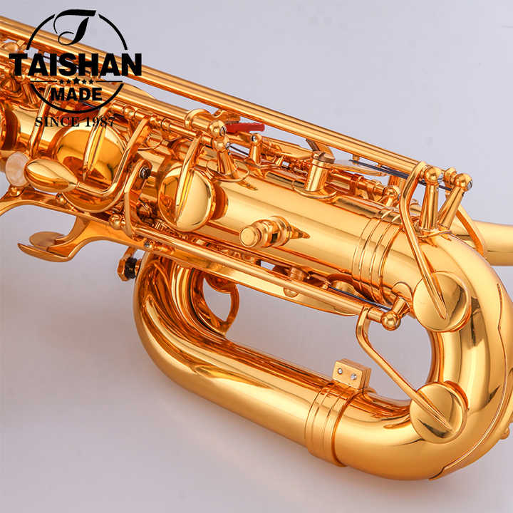Professional Gold Lacquer Baritone Saxophone by TAISHAN