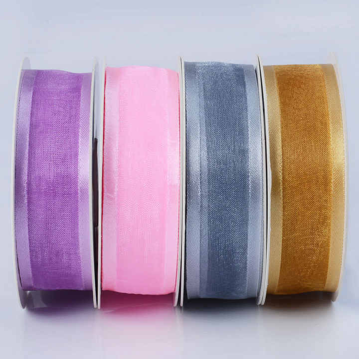 1 inch 25mm satin fabric edge Nylon Organza ribbon for crafts| Alibaba.com