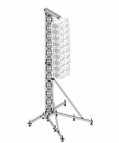 Aluminium Line Array Speaker Truss Stand - Durable & Versatile