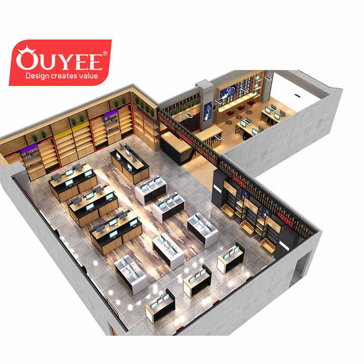 Laptop Accessories Display Shelf Rack - Modern & Customizable