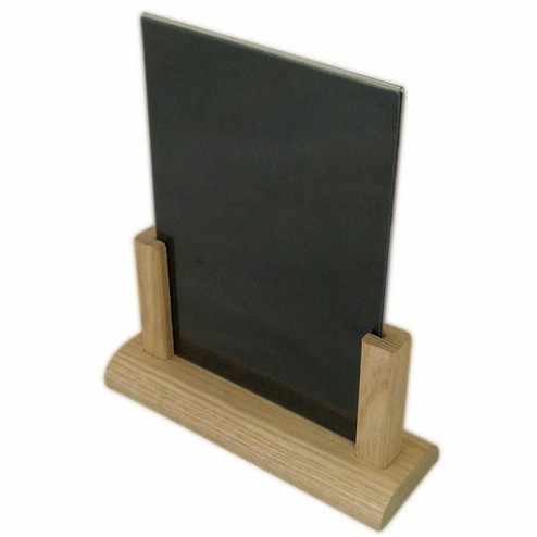 A3 Size Rustic Wood Table Talkers - Stylish Menu Holders
