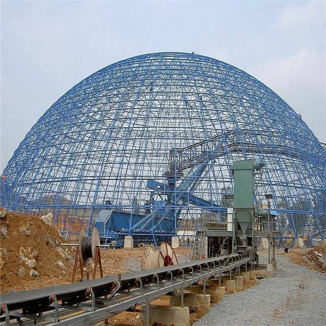 China Steel Structure Factory Large-scale Prefab Dome Roof Stainless ...