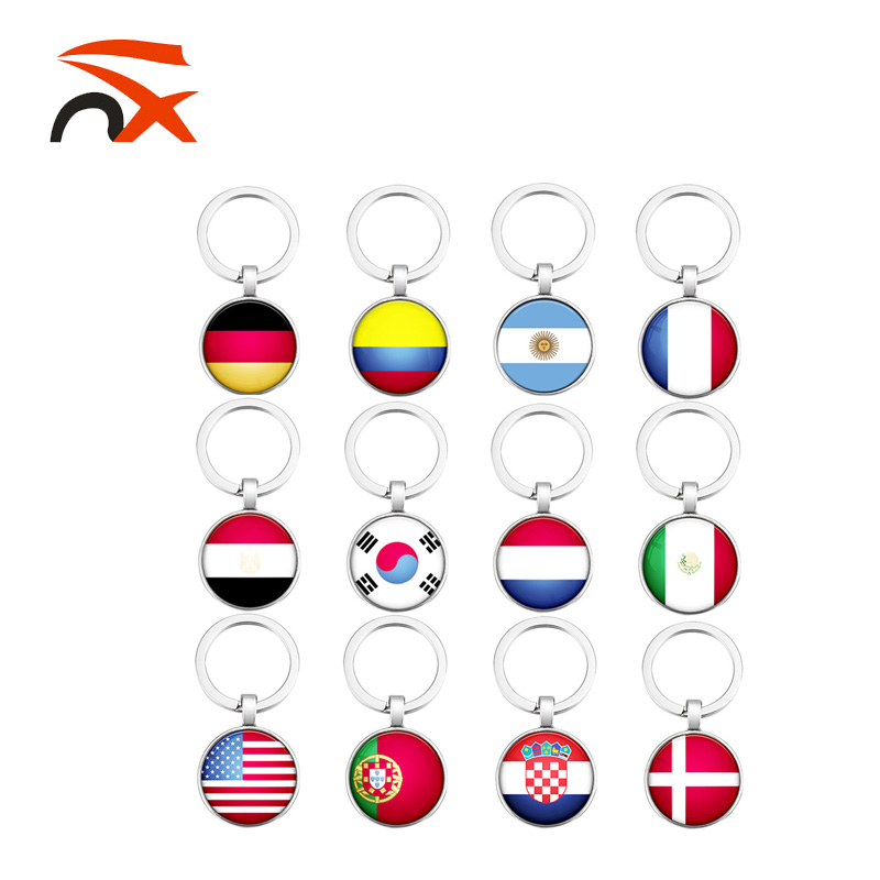 Argentina Keychain - Enamel Map Design Stainless Steel