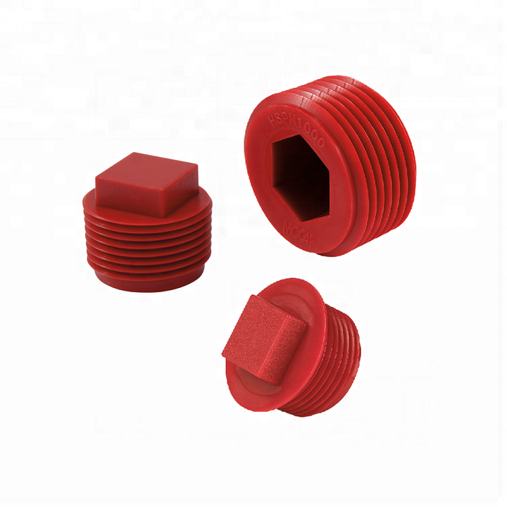 Plastic PVC Pipe Fittings - Male Thread Plug with Square Head
