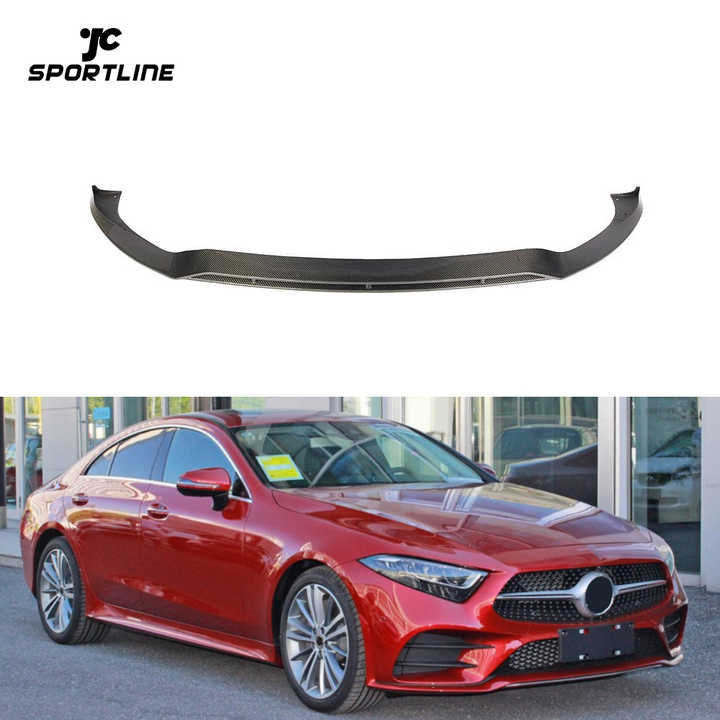 JC Sportline Carbon Fiber C257 Front Bumper Lip Spoiler