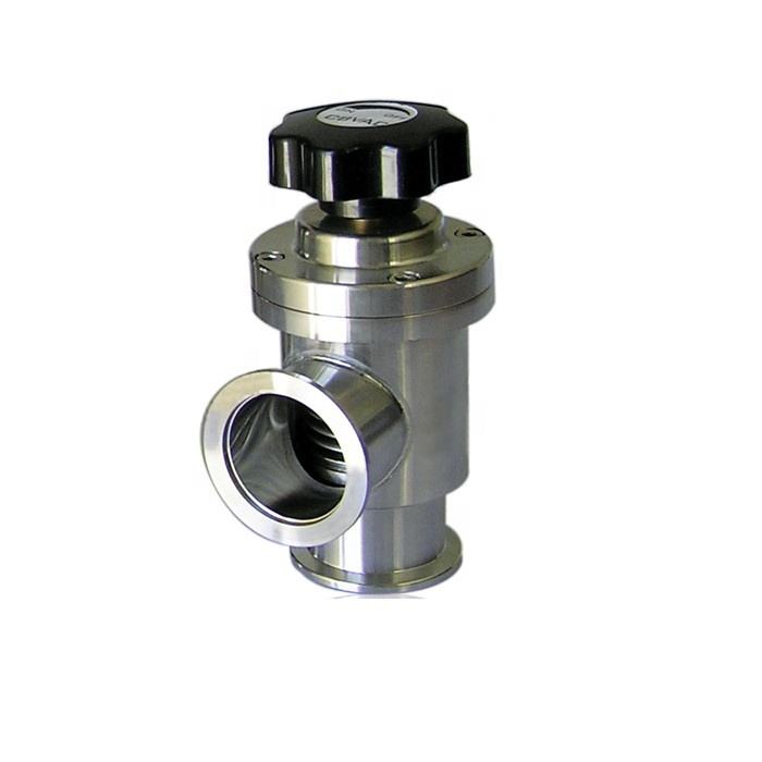 High Vacuum Manual Angle Valve/flapper Valve - EVGD-J6B(KF)S