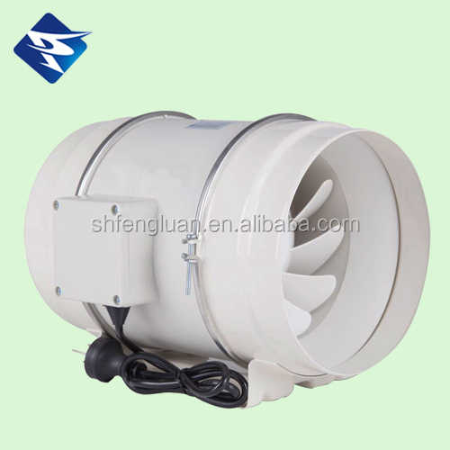 Mixed Flow Ventilation Plastic Duct Exhaust Inline Duct Fan Fresh Air Fan