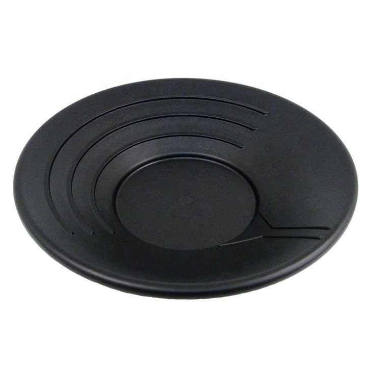 High Rigidity 14" Black Plastic Gold Panning Dish for Miners
