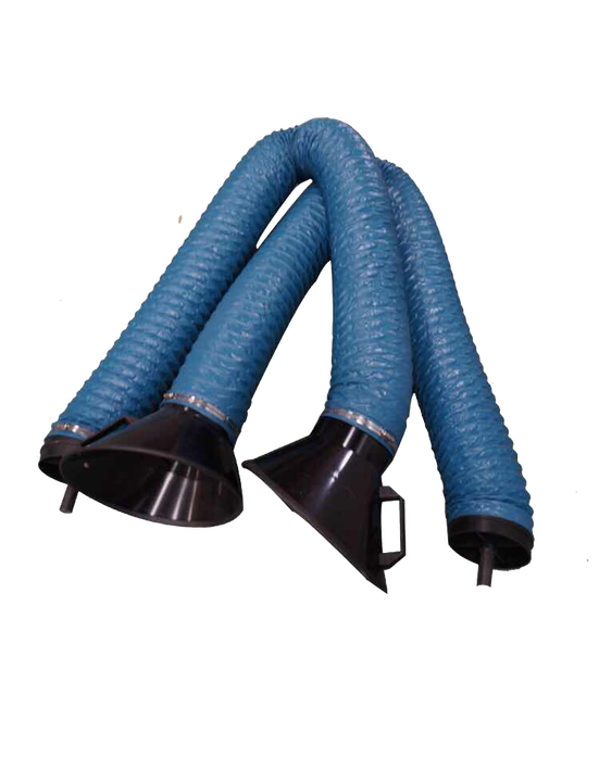 Two Arm Mobile Welding Fume Smoke Extractor - Self Cleaning