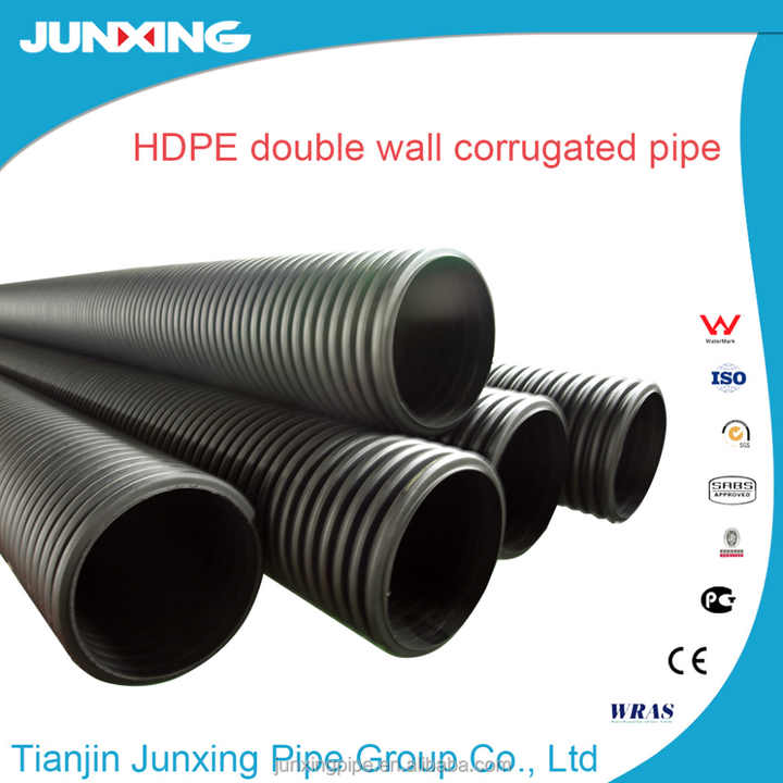 24 Inch Large Plastic Flexible Drain Pipe - Durable & Versatile