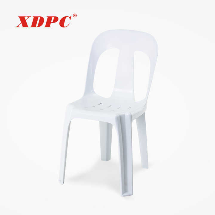 Cheap French Monoblock White Plastic Stacking Used Bistro Chair