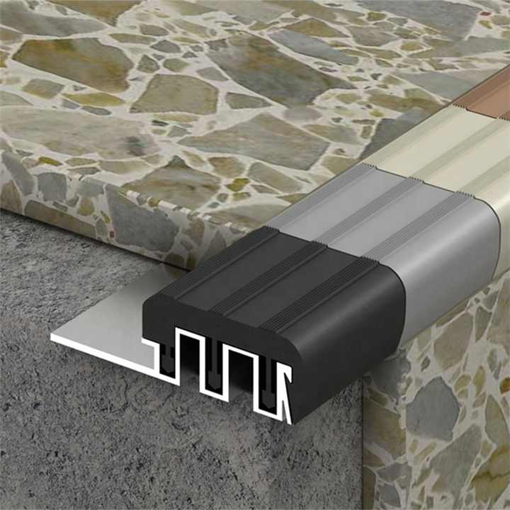 NIUYUAN Stair Edging Metal Aluminium Angle Stair Nosing