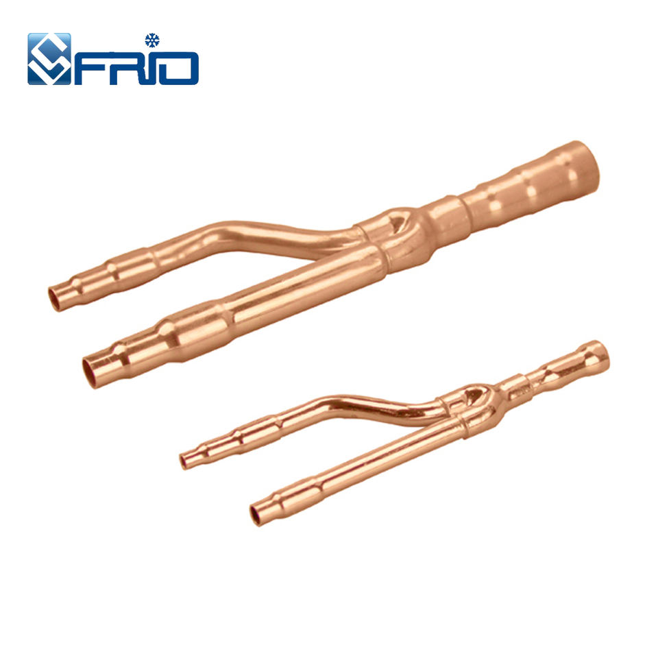 Durable VRV VRF Air Conditioner Refnet Y Joint Pipe Parts for DAIKIN ...