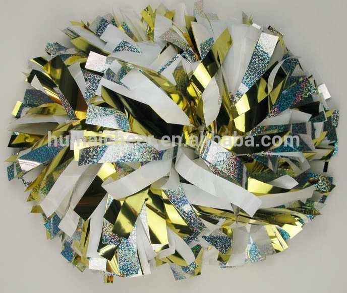Metallic Gold White Holo Silver Pom Poms 3 Color Mix| Alibaba.com