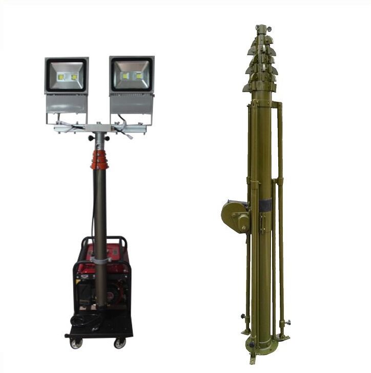 20m Telescopic CCTV Camera Mast Pole - Pneumatic, Aluminum Alloy