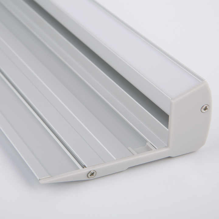 Grooved Stair Nosing Edge LED Aluminum Profiles for Lighting