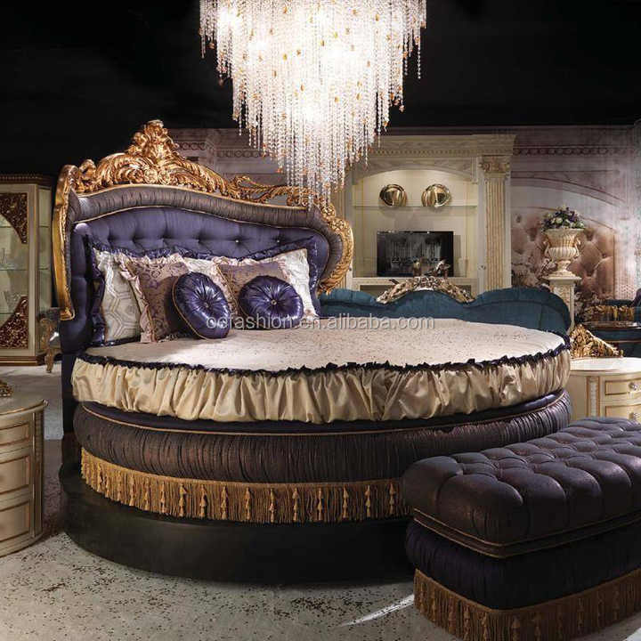OE-FASHION Custom Luxury Round Bed - 5 Year Warranty