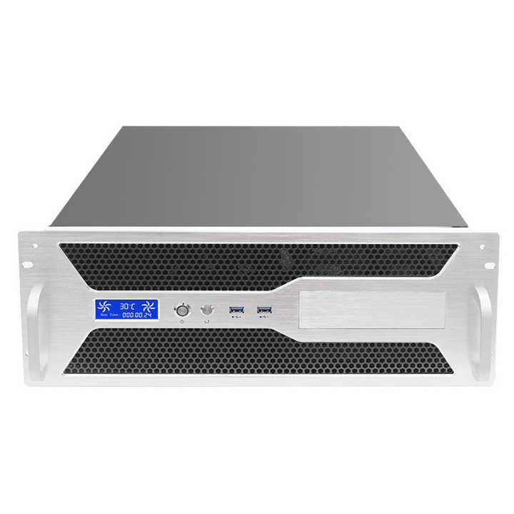 4U 19inch Rackmount Case with LCD - Support 7 PCI-E Cards