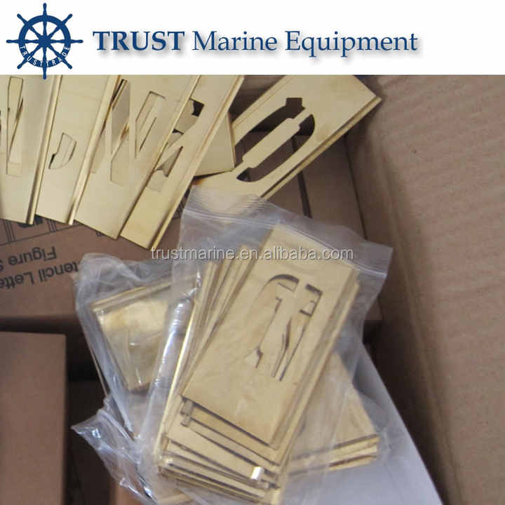 IMPA 613138 - Stencil Letter and Figure Sets BRASS A-Z & 0-9
