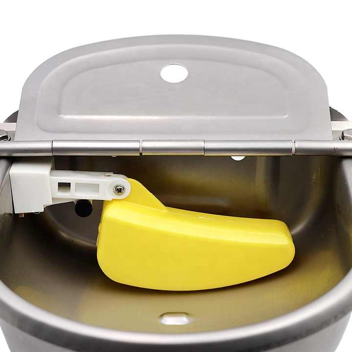 Stainless Steel Cattle Drinking Water Bowl with Copper Valve