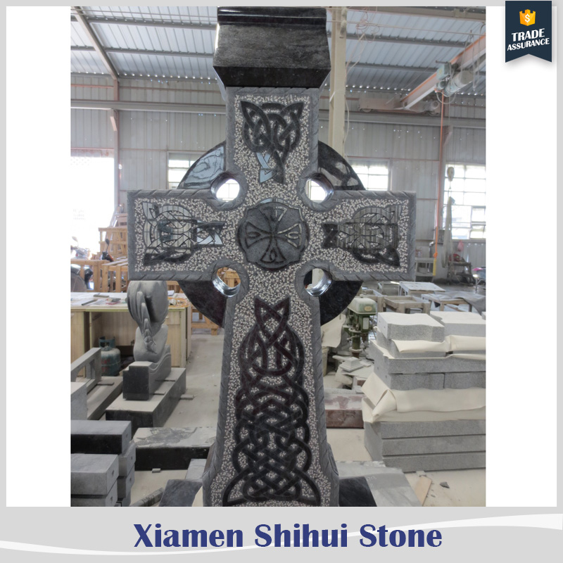 Cross Headstones - Durable Granite Monuments for Cemeteries