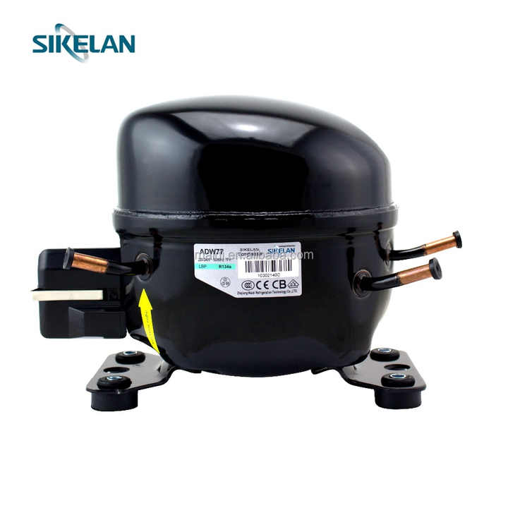 SIKELAN ADW77 R134A 220V Refrigerator Freezer Spare Parts Ac Motor 1/4 HP Hermetic Refrigeration ...