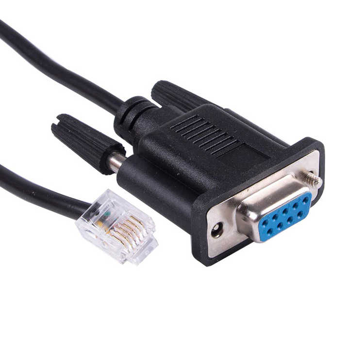 Câble USB RS232 femelle vers DB9/RJ12/6P6C de Console, cordon de raccordement pour pilote ...