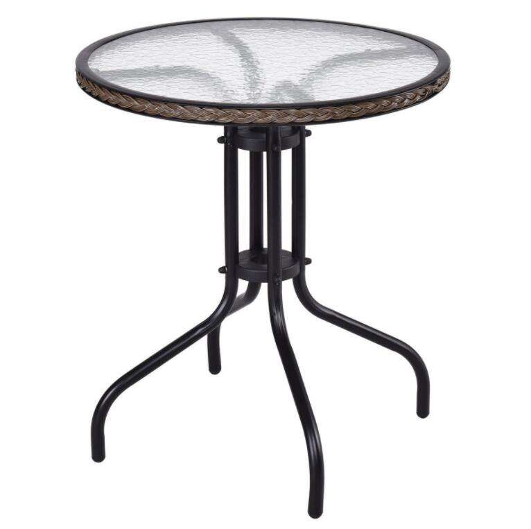 Outdoor Dinning Coffee Garden Round Glass Table| Alibaba.com