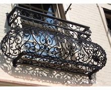 Simple forged iron window railing design, juliette iron window railings ...