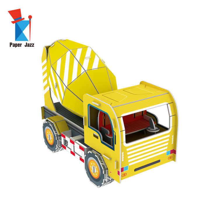 3D Paper Puzzle DIY Toy Car - Educational Fun for Kids