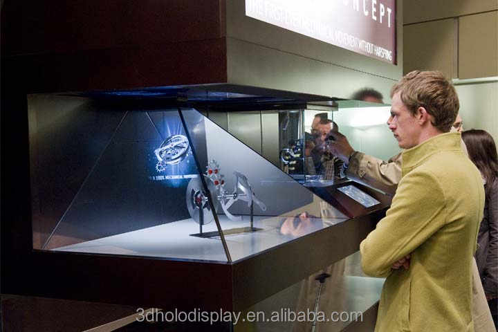3 Side Display 3D Hologram Showcase - Holographic Advertising Player