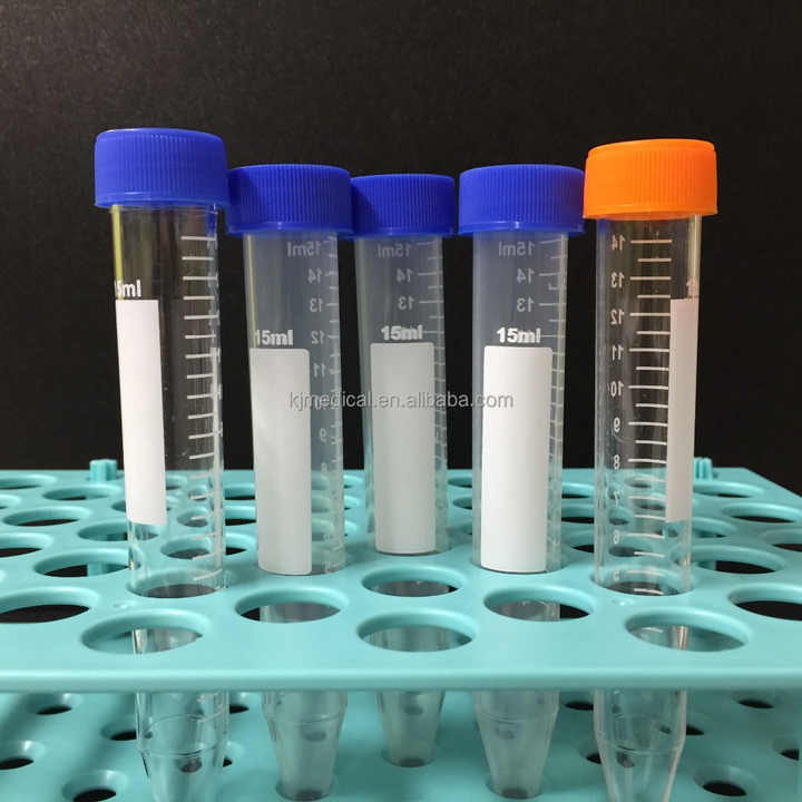 10ml 15ml Conical Centrifuge Tubes with Clear Black Graduation