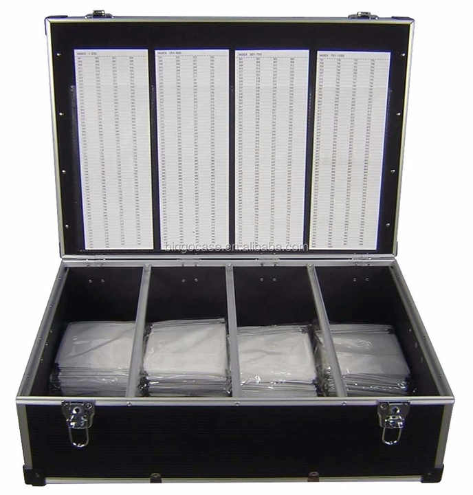 Aluminum CD/DVD Storage Box - Secure 1000 Disks Safely