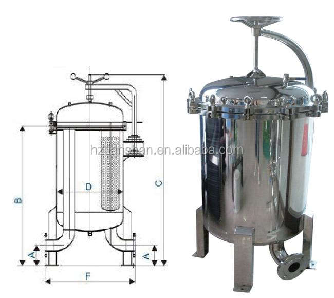 Food Grade Bag Filter Housing for Cider Vinegar Filtration