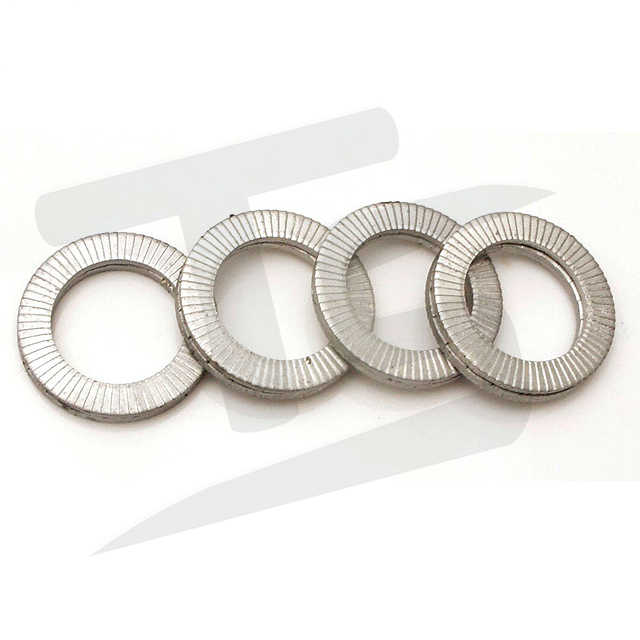 DIN 25201 M16 Dacromet Double Knurled Safety Wedge Lock Washers