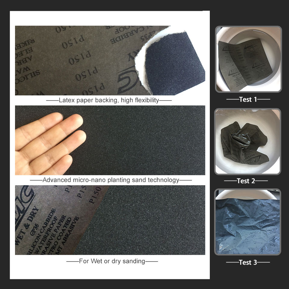 RMC CP35 Sandpaper - Durable Wet/dry Silicon Carbide Sheets