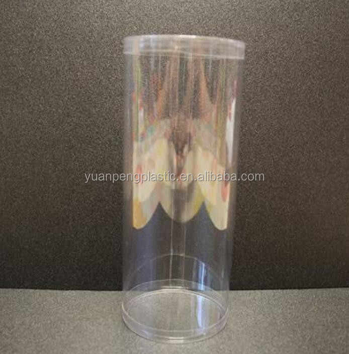 Clear Plastic PVC Cylinder Packaging Boxes with Lids