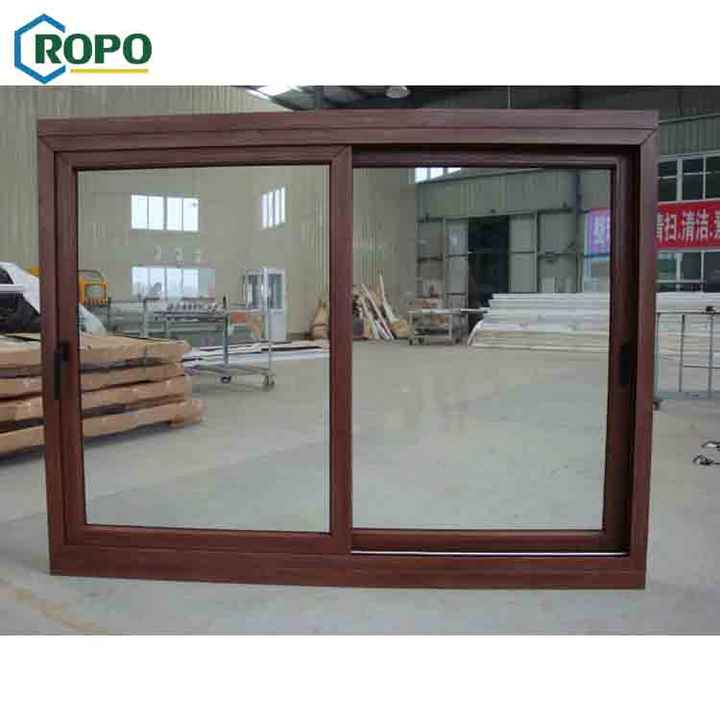 AS Certificated German Veka UPVC/PVC Wood Color Frame Cheap House ...