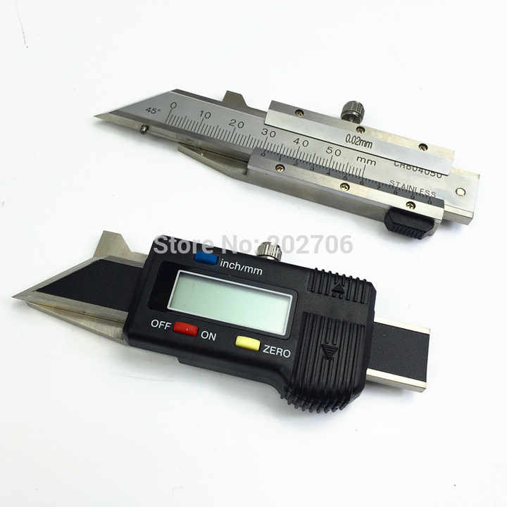 45 degrees Digital Chamfer Gauge 0-6mm Stainless steel Chamfering ...