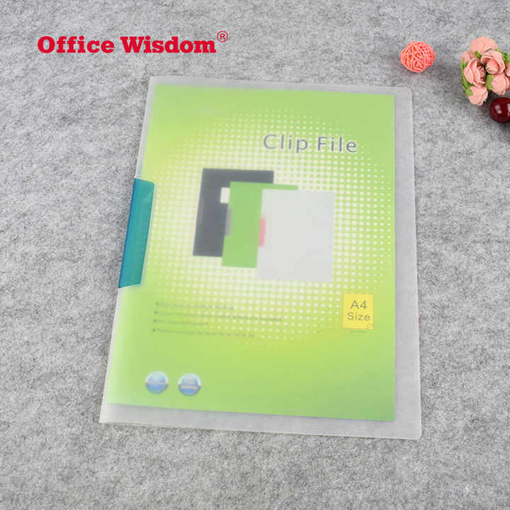 Office Wisdom A4 PP Plastic Rotary Clip File Folder