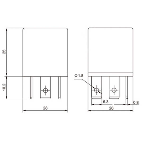 5 terminales de auto relé 12v 40a diagrama de cableado| Alibaba.com