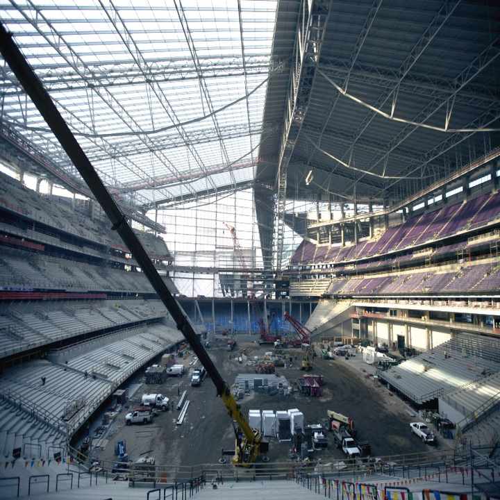 Steel Roof Trusses Design for Dome Structure Football Stadium