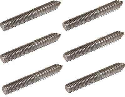M5 M6 M8 M10 Steel Zinc Plated Double Threaded Wood Dowel Screw - HXL-A169