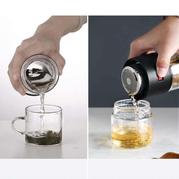 Double Wall Glass Water Bottle - Perfect for Tea & Travel