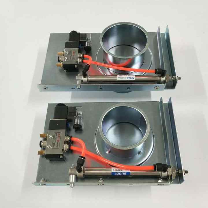 Dust Collector Pneumatic Control Valve Automatic Damper 160mm OEM
