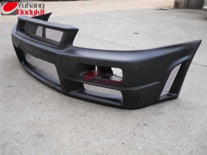 High-quality FRP Front Bumper for Nissan Skyline R34 GTR