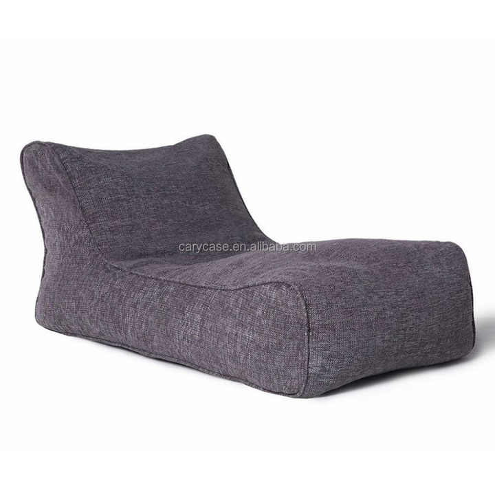 Grey amazingly soft comfort bean bag back support chair, relax beanbag ...